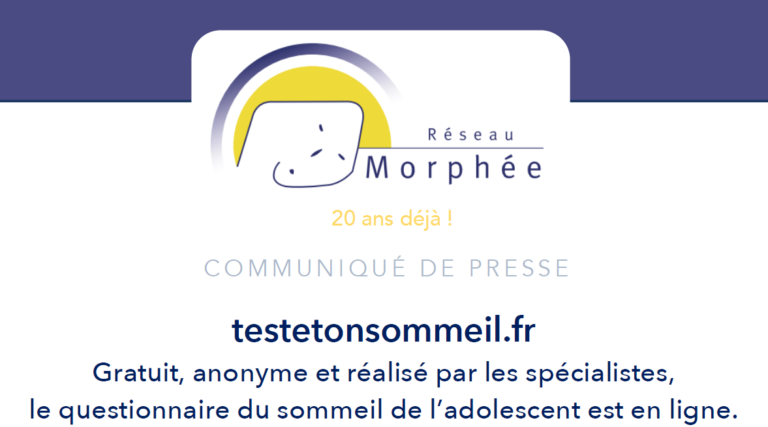 Questionnaire du sommeil de l’adolescent : kit de communication ...